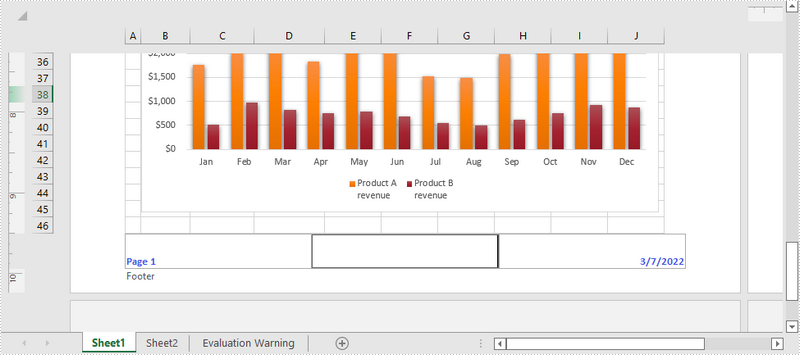C VB NET Add Headers And Footers To Excel