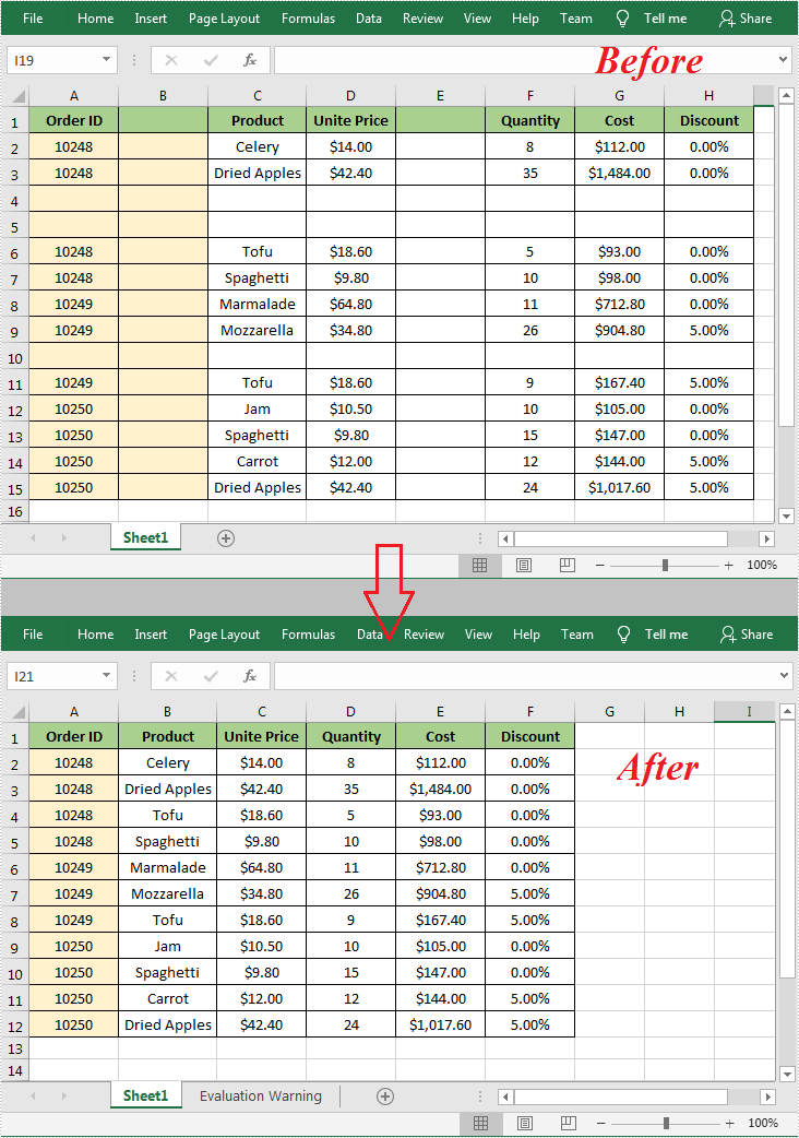 C VB NET Delete Blank Rows And Columns In Excel