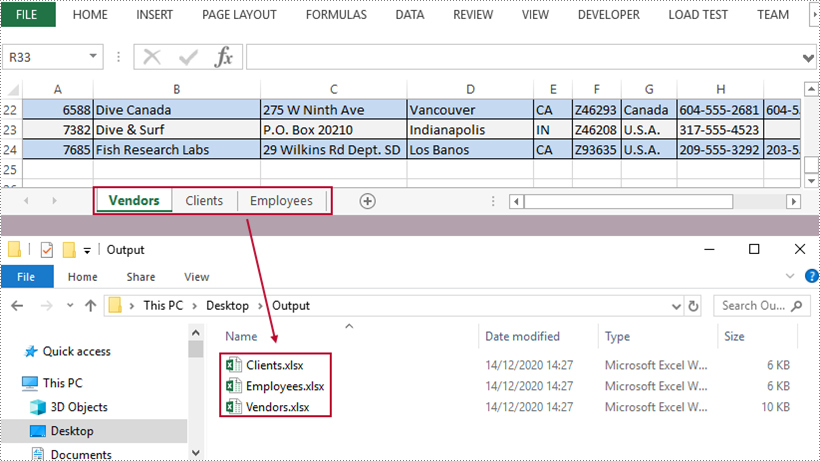 C VB NET Split Excel Sheets Into Separate Files