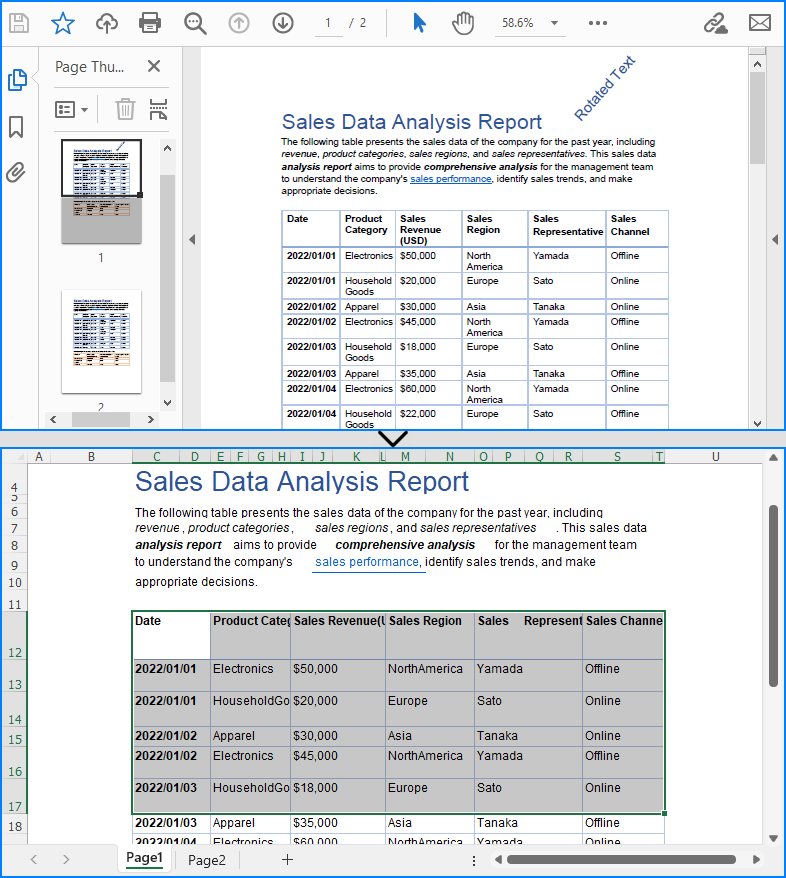 Convert PDF to Excel Using JavaScript in React Convert PDF to Excel Using JavaScript in React