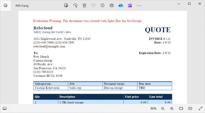 Convert Word to JPG and PNG with JavaScript in React