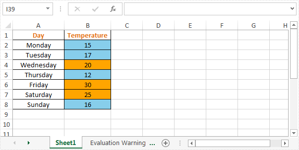 Conditional Formatting