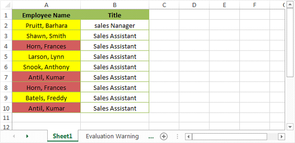 Highlight Duplicate And Unique Values In Excel Using C 