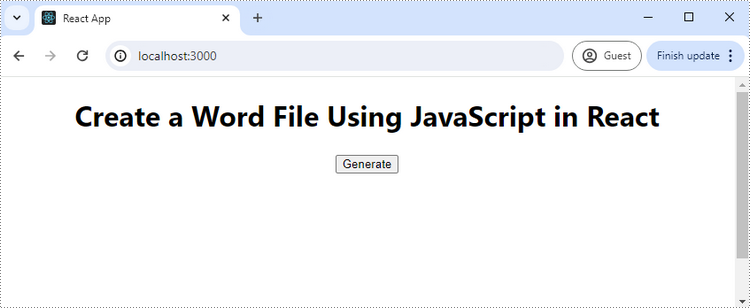 How to Integrate Spire.Doc for JavaScript in a React Project
