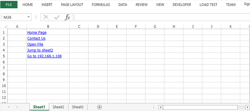 Insert And Read Hyperlinks In Excel In Java 
