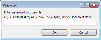 Java: Encrypt or Decrypt Word Documents