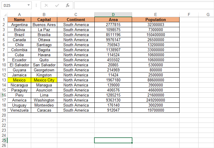 Java find and highlight data in Excel