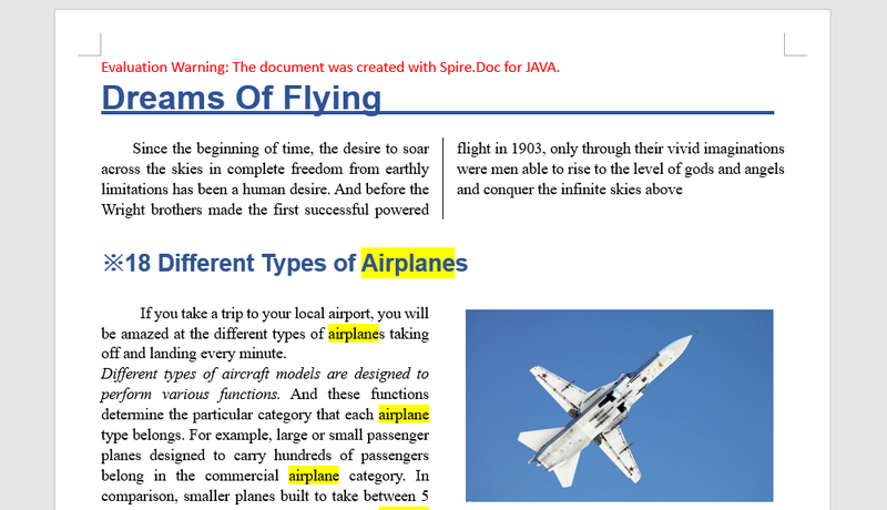Java Word Library – Create Read Modify Print Convert Word Documents in Java